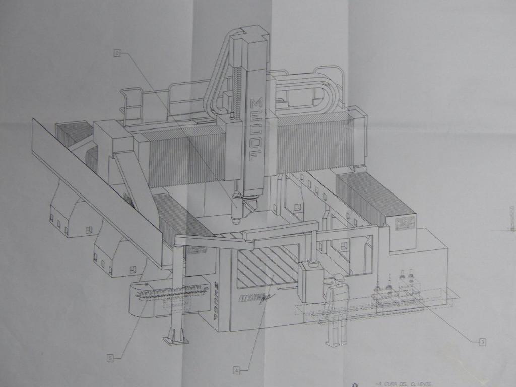 Best used MECOF Dynamill 3000 Portal Milling Machine for sale