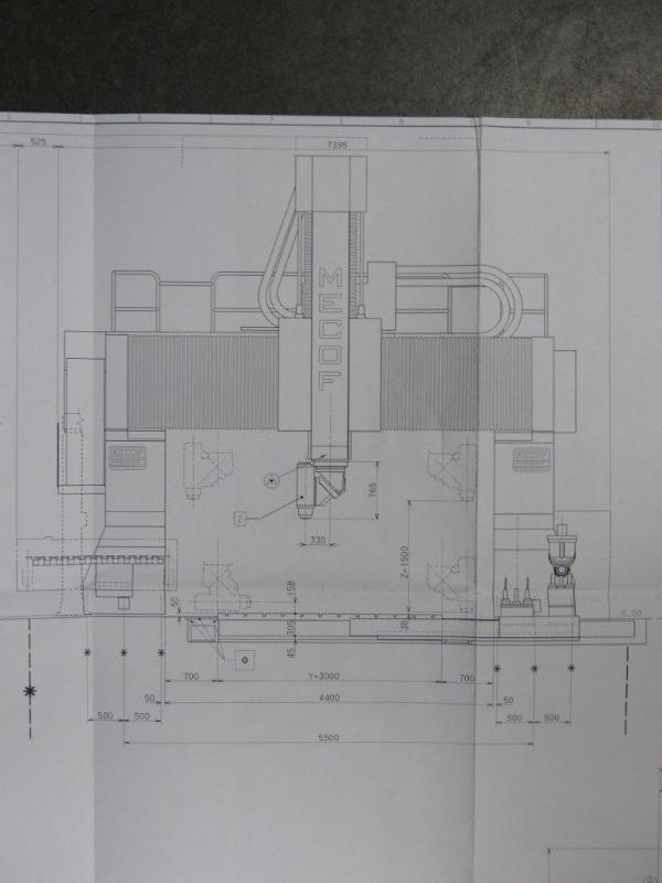 Best used MECOF Dynamill 3000 Portal Milling Machine for sale