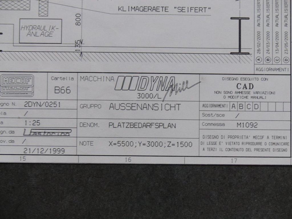 Best used MECOF Dynamill 3000 Portal Milling Machine for sale
