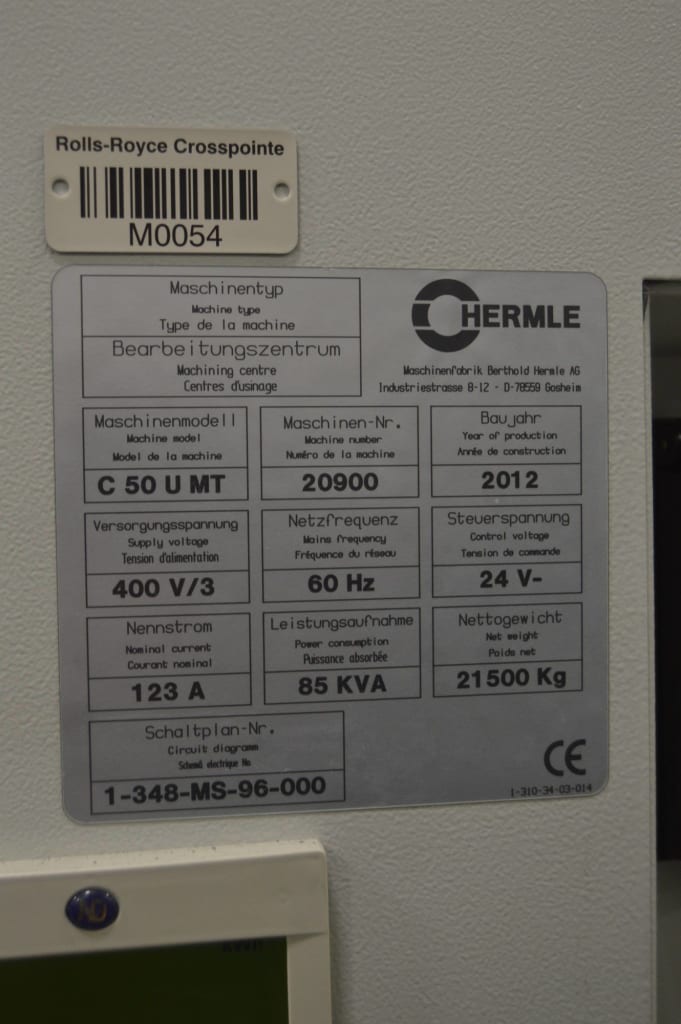 Gebrauchte HERMLE C50 U MT 5-Achsen online kaufen