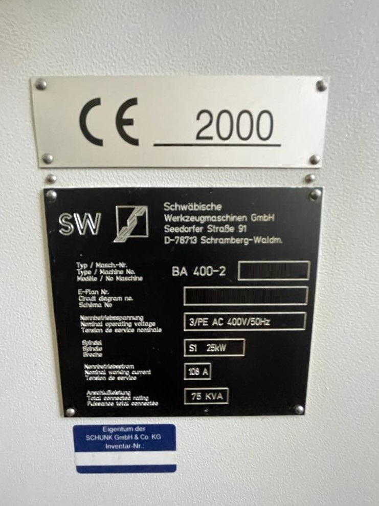 Buy best used SW BA-400-2 4 Axis Twin Spindle Milling cheap