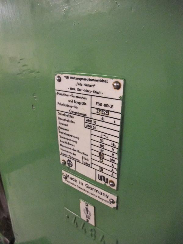 WMW HECKERT FFS 400 කොන්සෝල ඇඹරුම් යන්ත්‍රය භාවිතා කරන ලදී