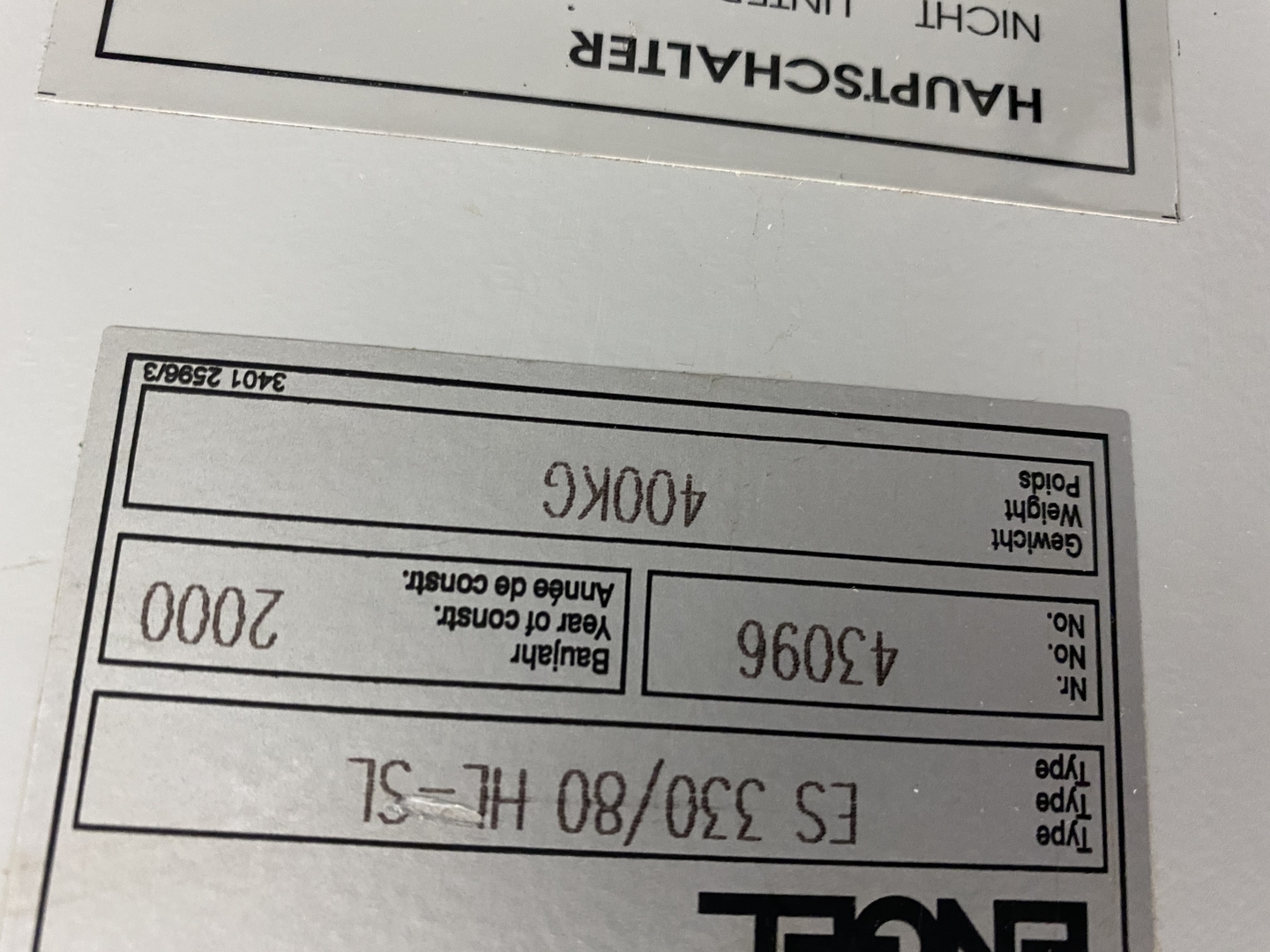Used ENGEL - ES 330/80 HL-SL Injection Moulding Machine