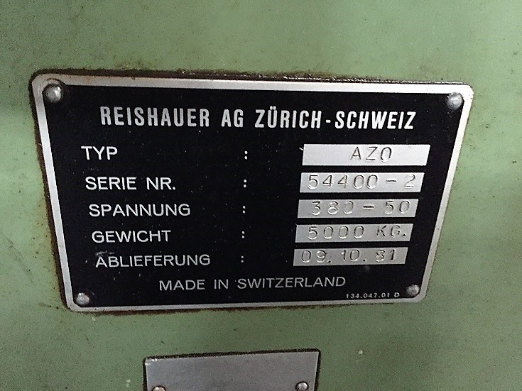 Beste Gebrauchte REISHAUER AZO - Zahnradschleifmaschine kaufen