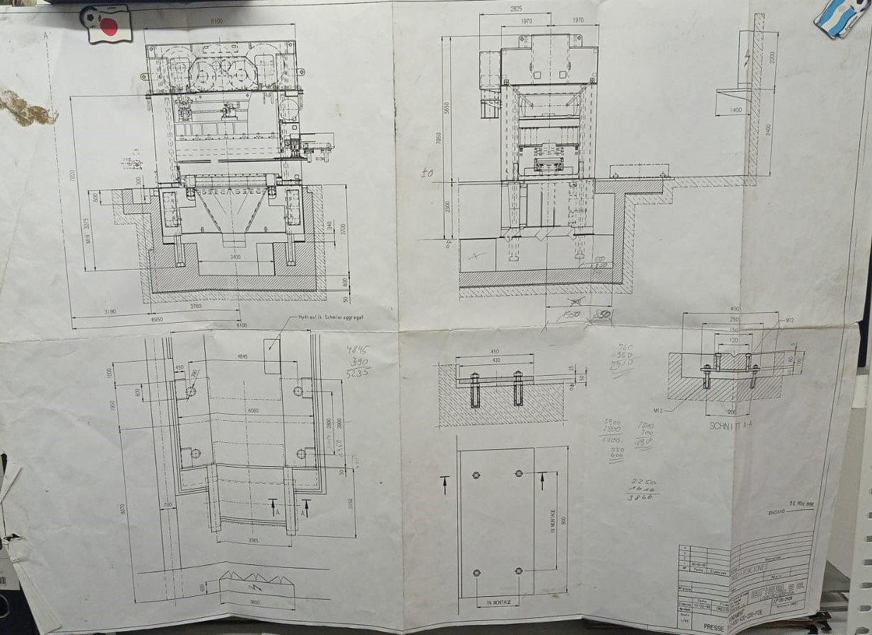 Used ARISA S-4-630-420-200-FDE Double Mechanical PRESS for Sale