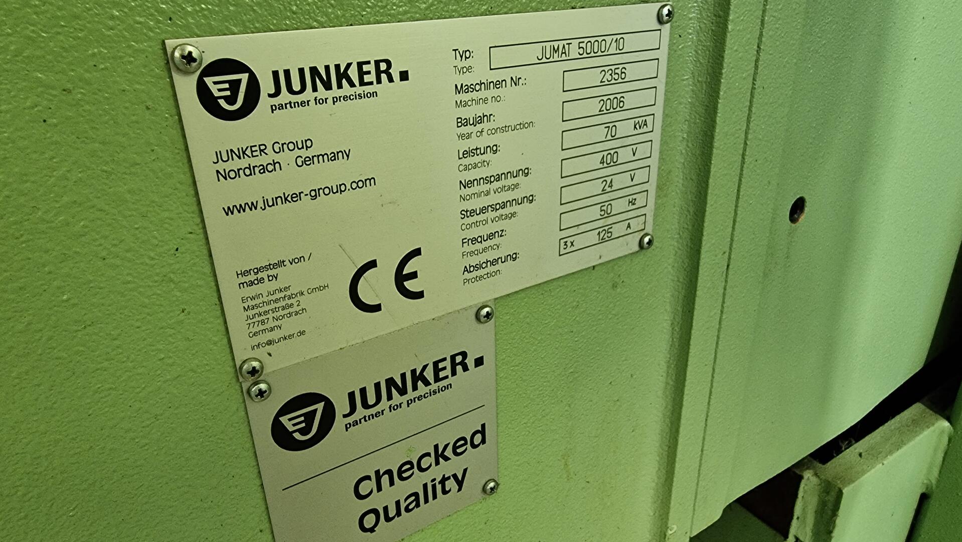 JUNKER Jumat 5000/10 Cylindrical Grinding Machine | Asset-Trade