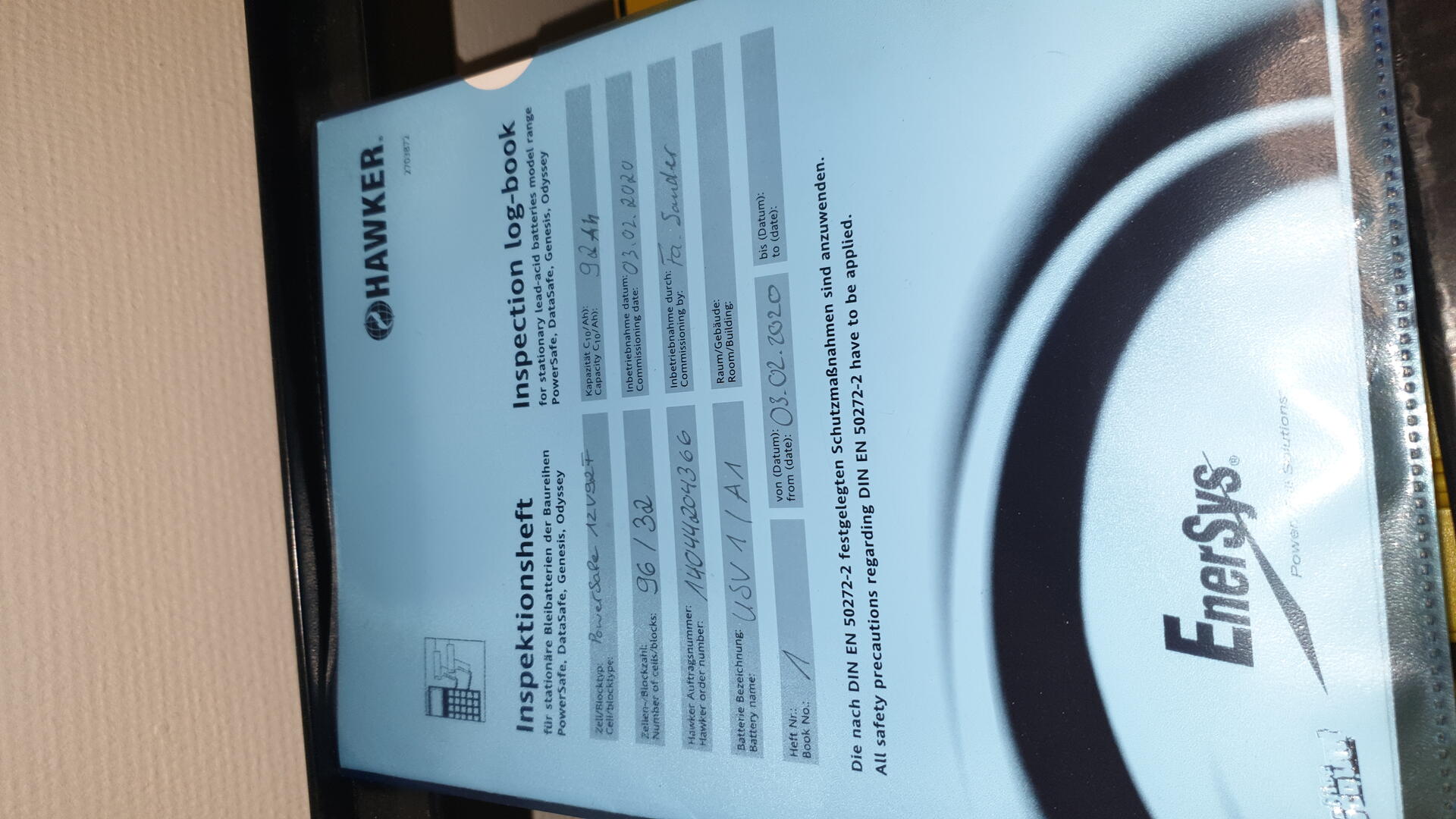 Hawker Enersys Powersafe 12V92F UPS Battery | Asset-Trade