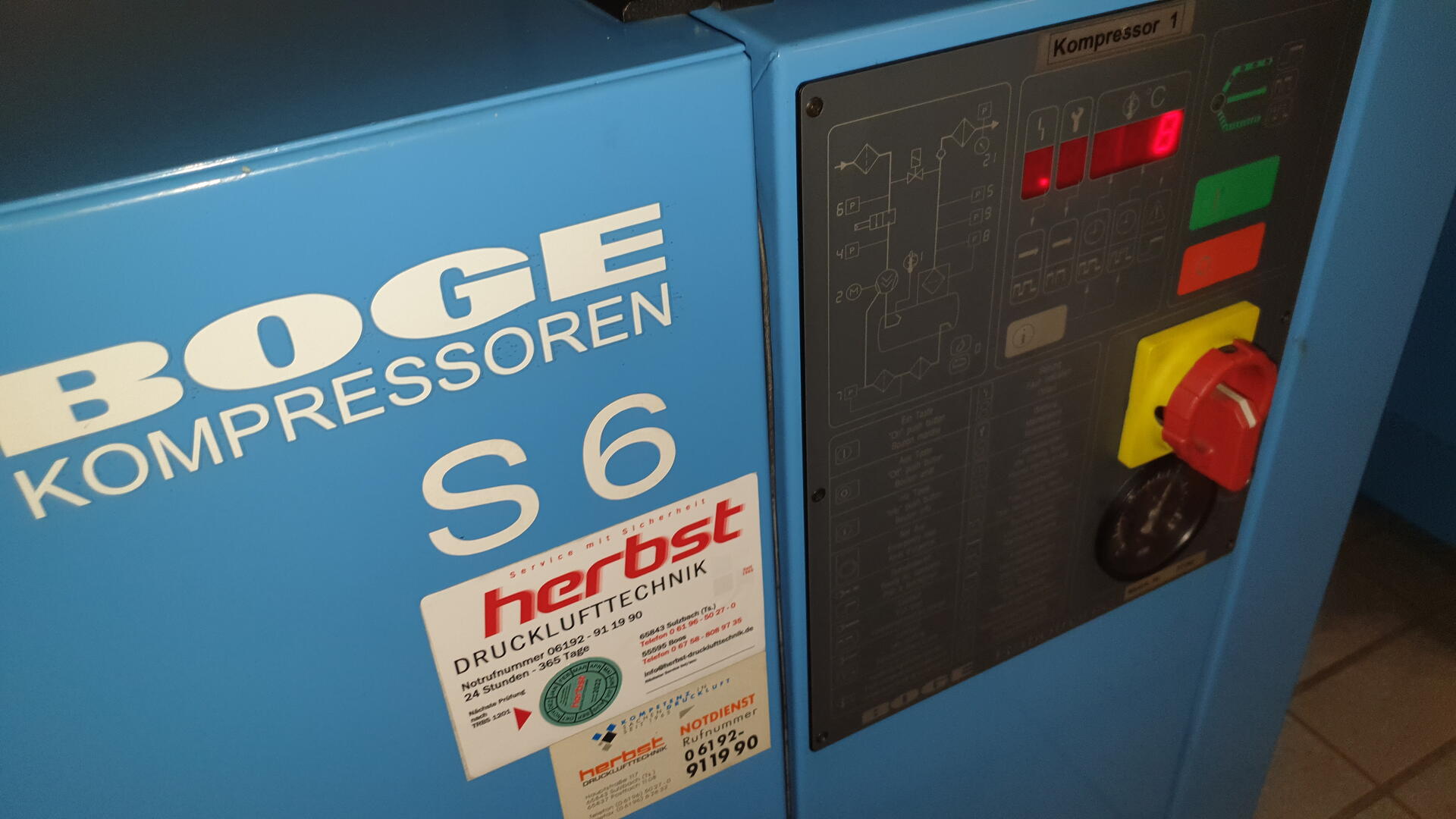 BOGE S6 Compresores de tornillo 4kw 10bar | Asset-Trade