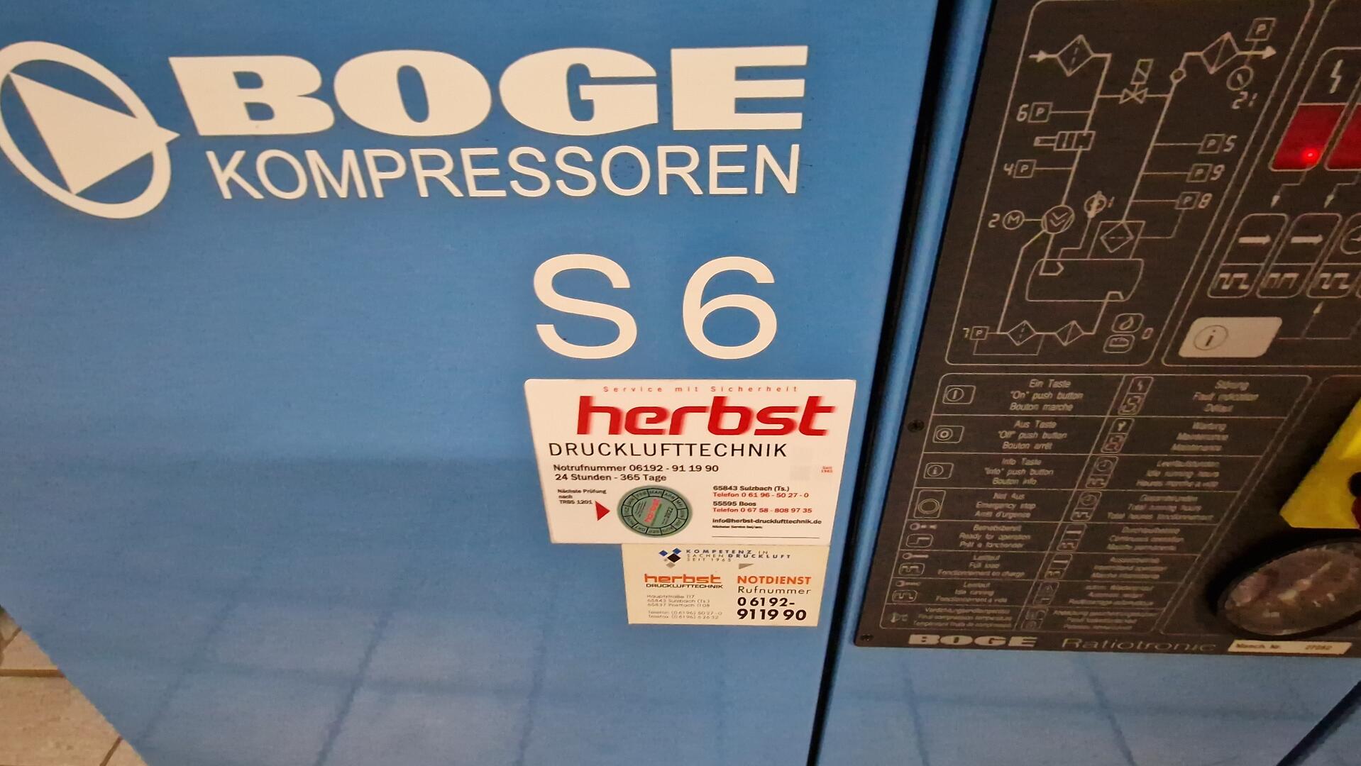 BOGE S6 Screw compressors 4kw 10bar | Asset-Trade
