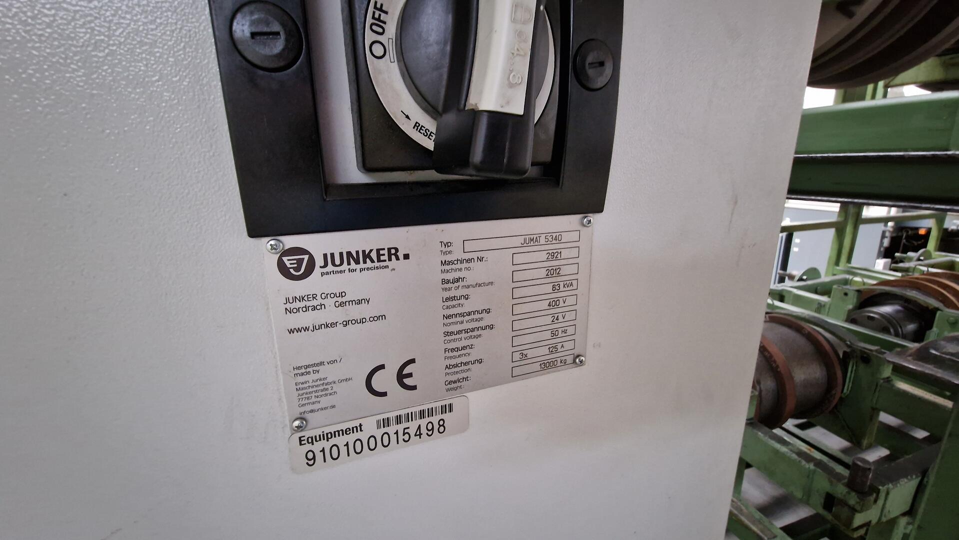 Buy Used Junker Jumat 5340 CNC surface grinding machine fast