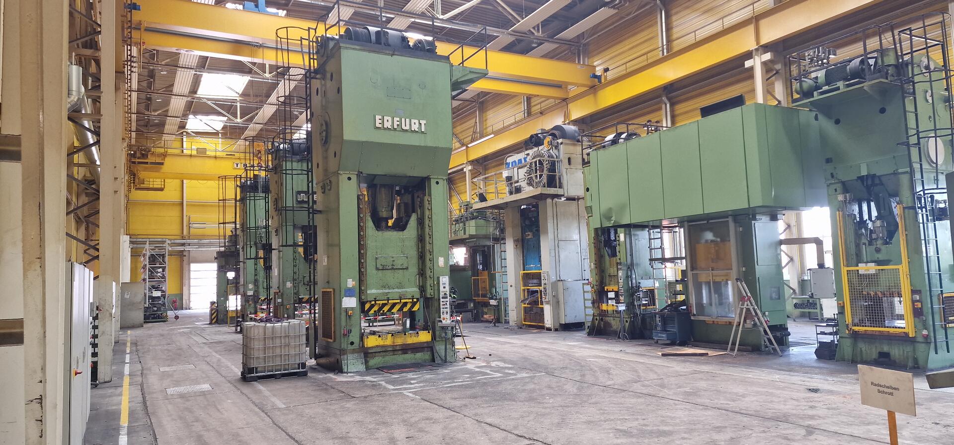 Used Wheel Disc Press Line with 4 Hydraulic Presses – Erfurt & Müller ...